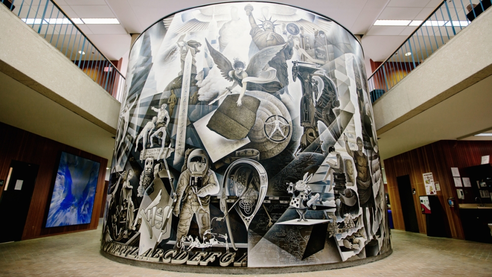 Library Mural | Trinity University