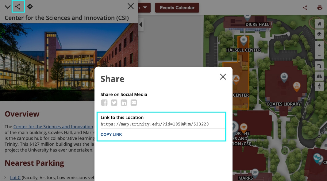 Trinity Launches New, Interactive Campus Map | Trinity University